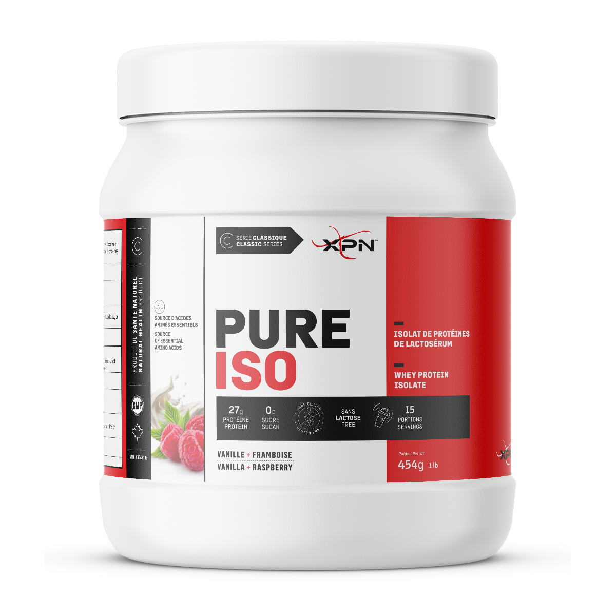 Pure Iso – Vanille Framboise – 454g / 1lb – fixsante.com